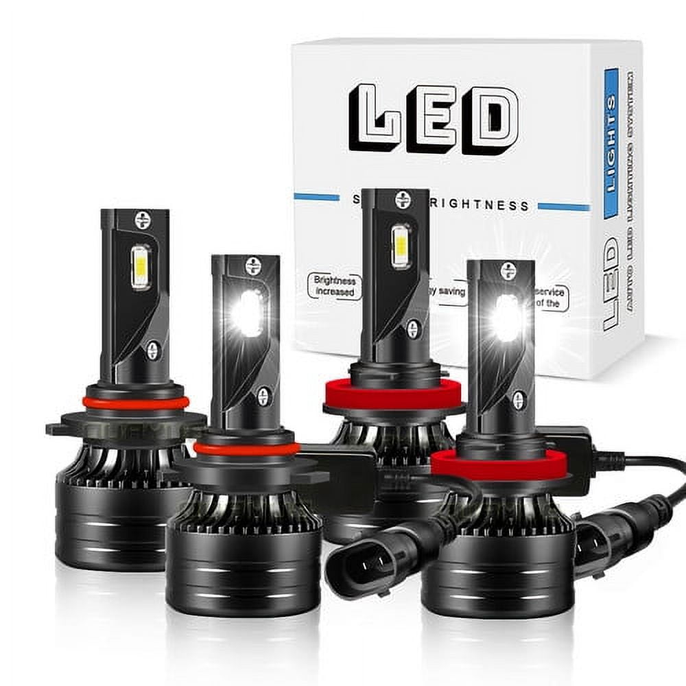 4x Quayub Combo LED Bulbs for 2015-2020 Ford F150 Headlight Lights ...