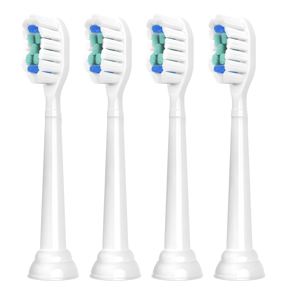 4x Replacement Toothbrush Heads Compatible with Philips Sonicare ...