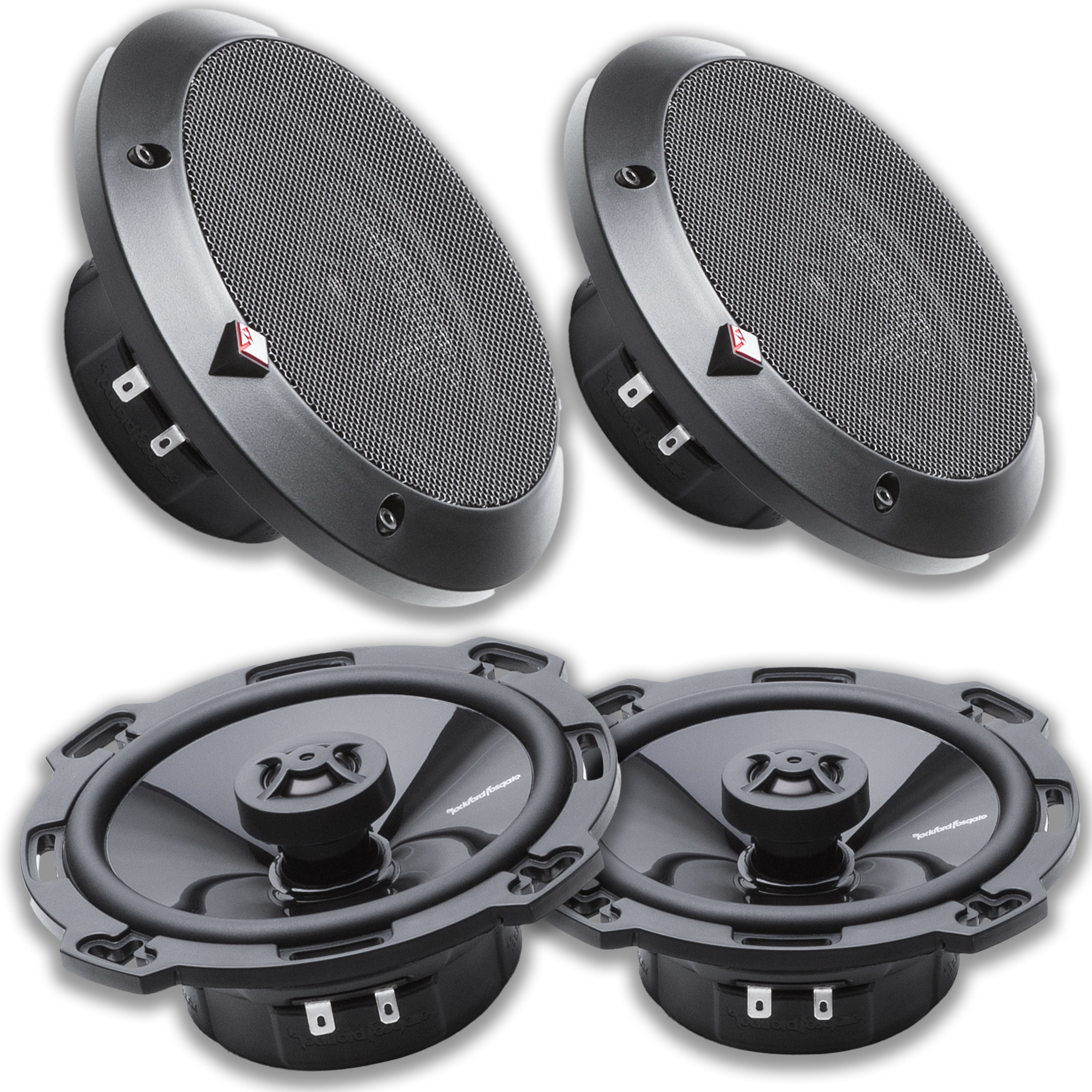 4x Rockford Fosgate Car Audio 6 Fullrange Speakers 440W 4 Ohm 2-Way ...
