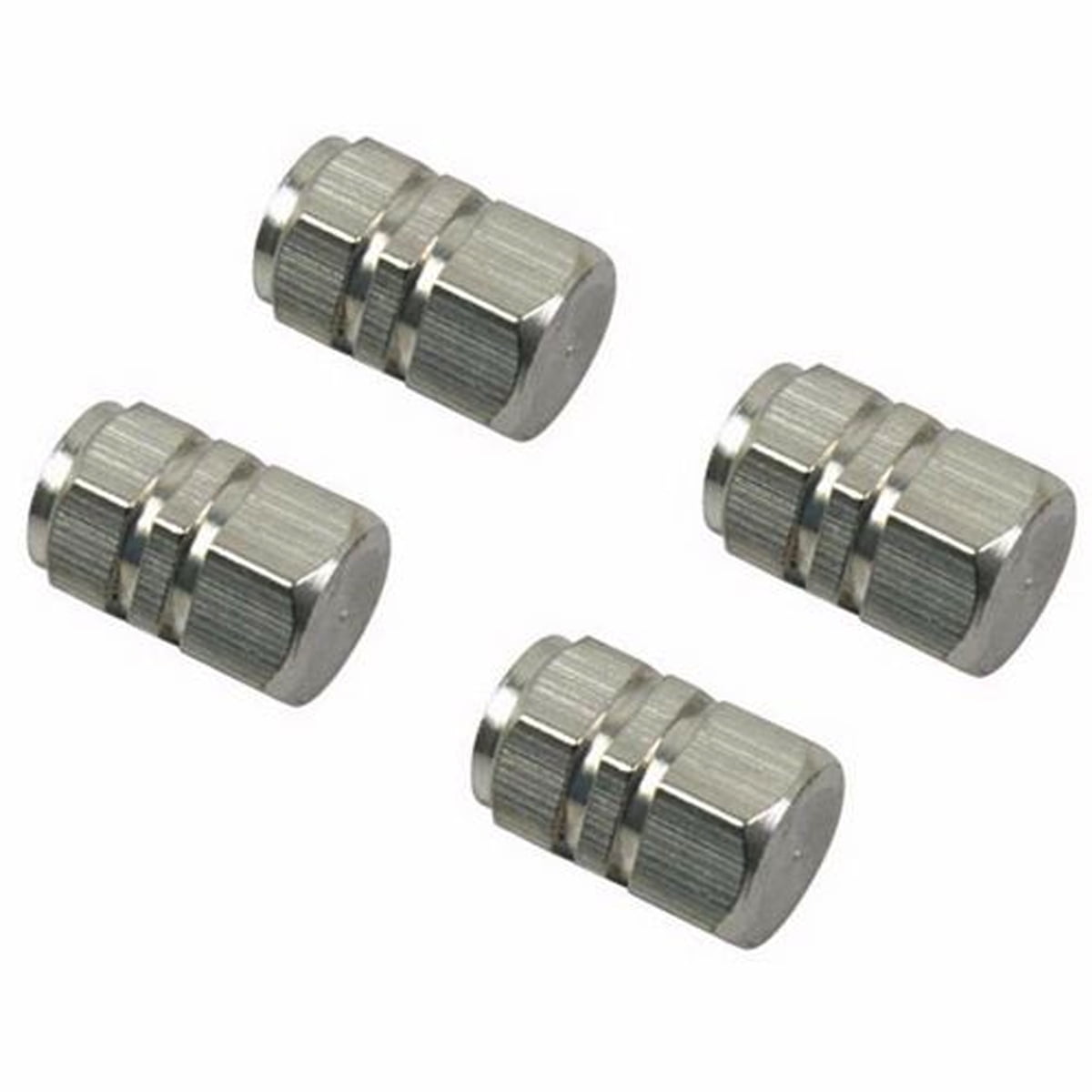 4x Silver Aluminum Metal Tire Valve Stem Air Caps Covers for Jeep Grand ...