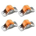 4x Small Directional Pulley Rubber Caster Set Multipurpose Small Wheel ...