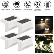Rail Mounted Solar Deck Lights - White - Set of 3 - Walmart.com