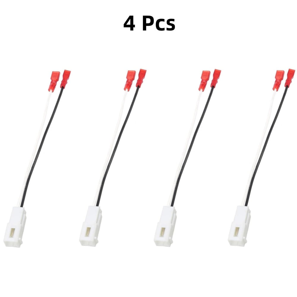 4x Speaker Wire Harness Adapter For Jeep Compass Wrangler JK JL Fiat ...