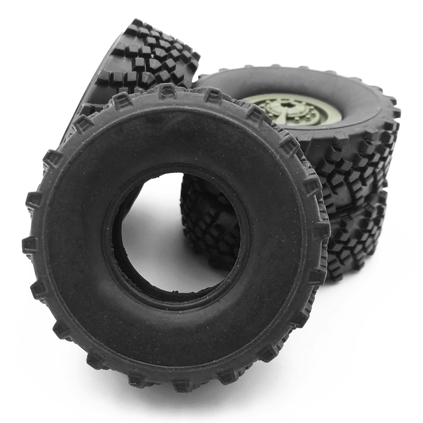 4x Specifically Engineered Soft Rubber Tyres for WPL 1/16 Scale RC ...