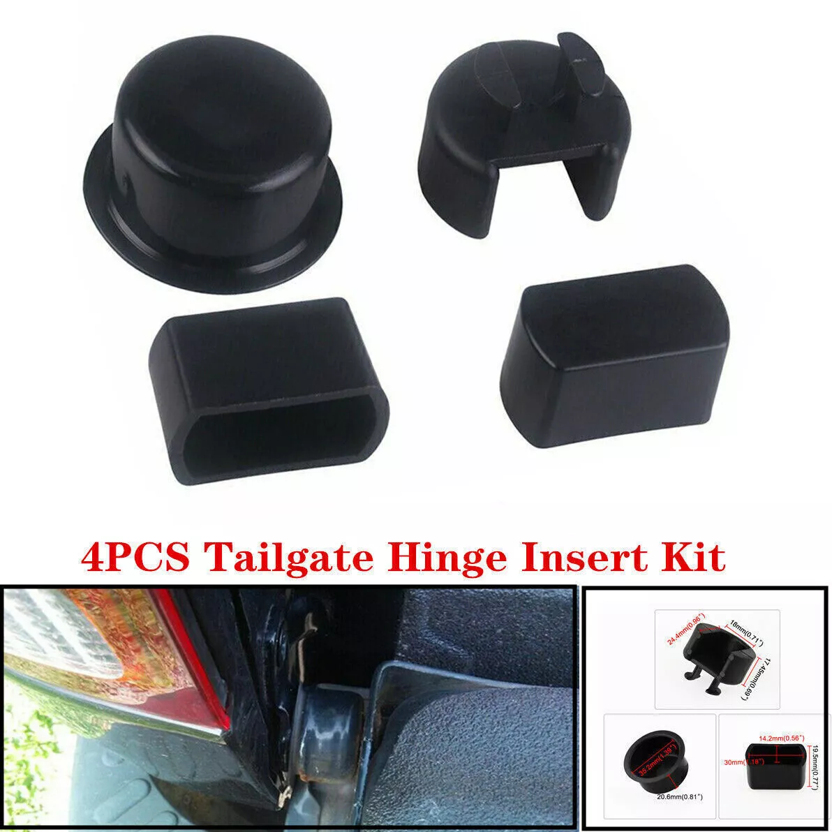 4x Tailgate Hinge Pivot Bushing Insert Kit for Ford F Series Trucks ...