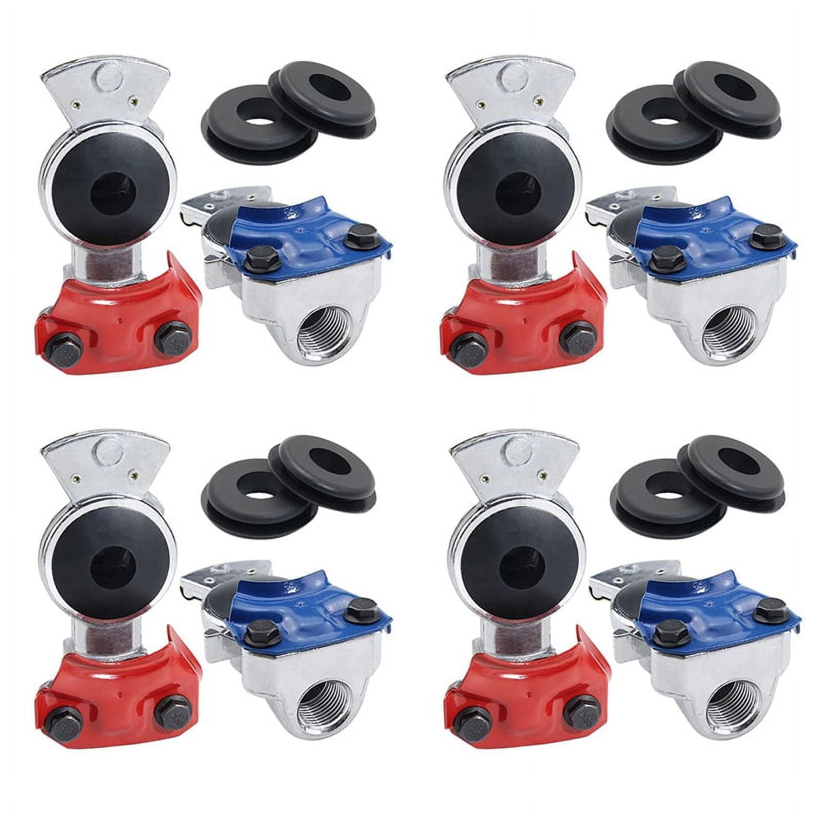 4x Universal Gladhand Emergency & Service Brake Air Hose Coupling ...