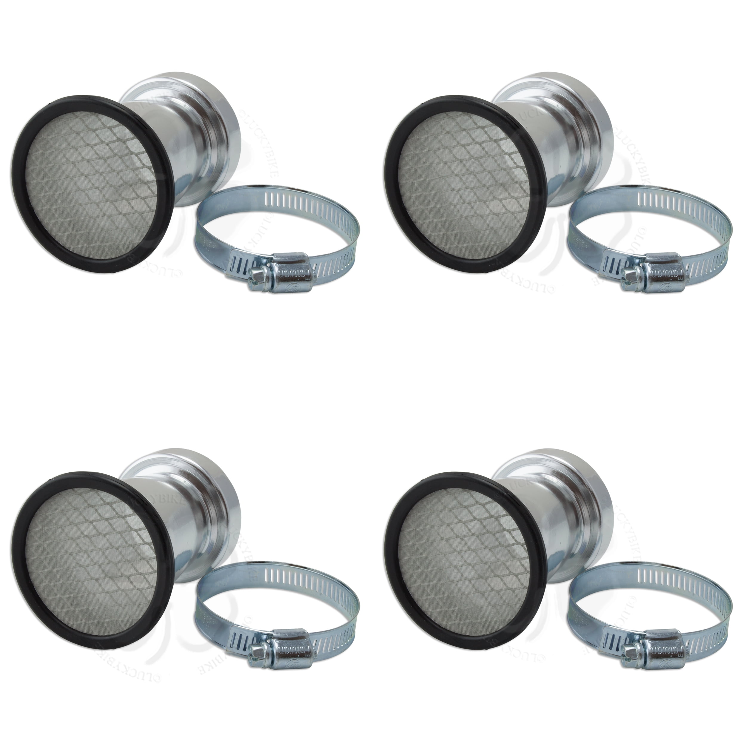 4x Velocity Stack 55mm x 62mm Intake Mesh Racing Carburetor Air Filter ...