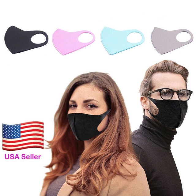 4x Washable Earloop Masks Anti Dust Cycling Mouth Face Mask Surgical ...