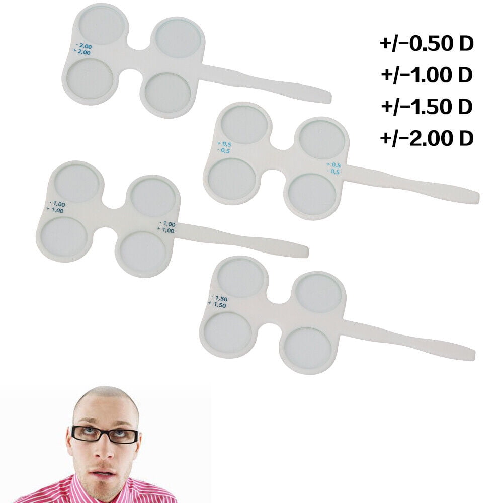 4x White Optical Flipper Optometry Plastic Flip Trial for Lens ...