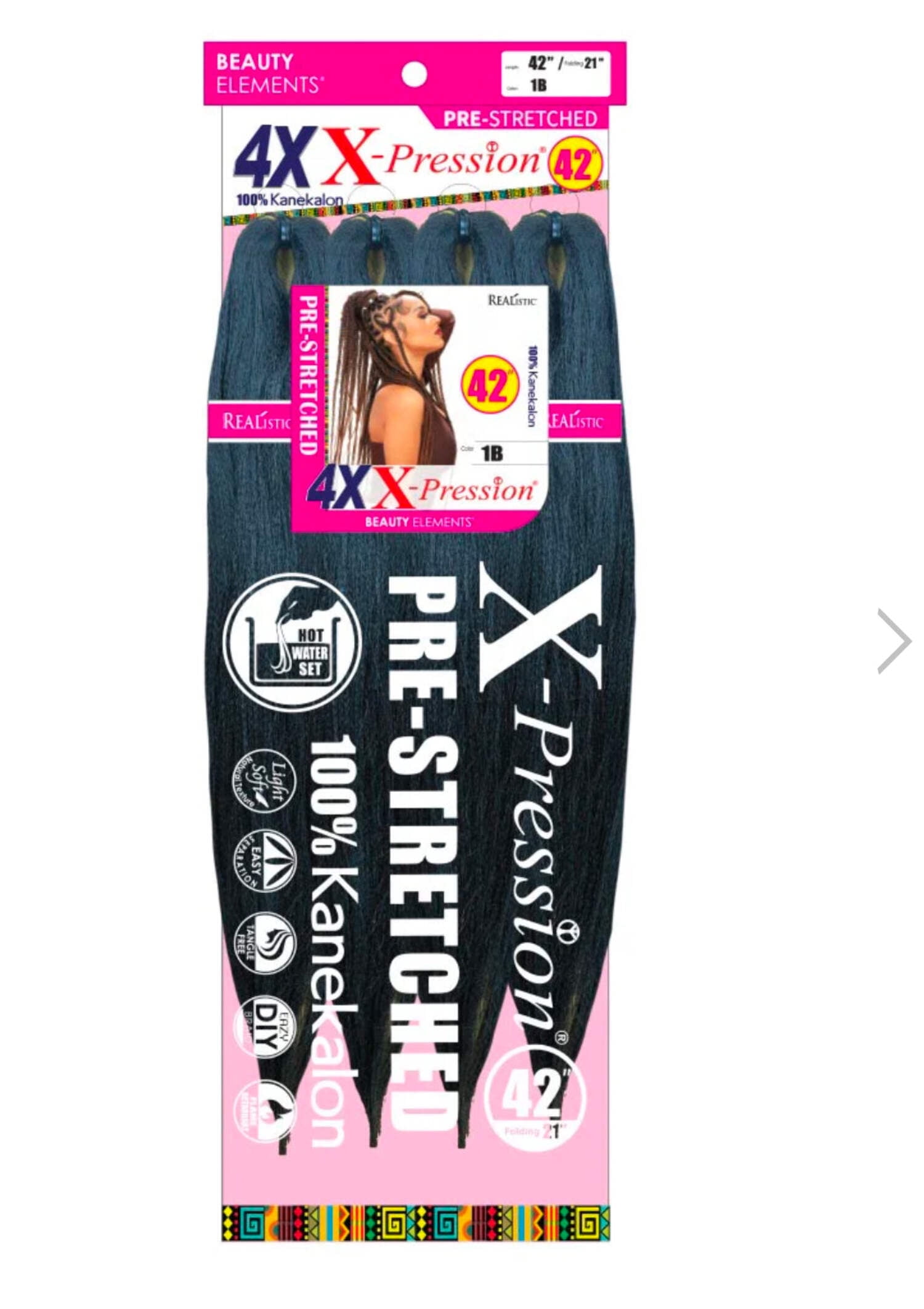 4x Xpression Beauty Elements Braiding Hair - Walmart.com