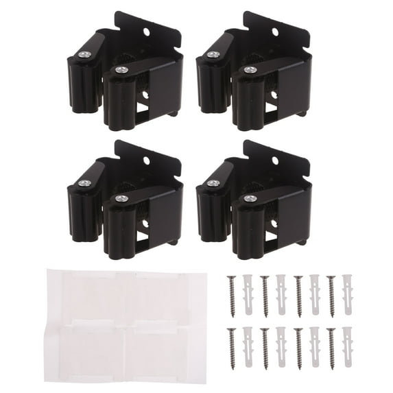 4x/set Wall Mounted Clips Mop Broom Holder Garden Tool Hangers with ...