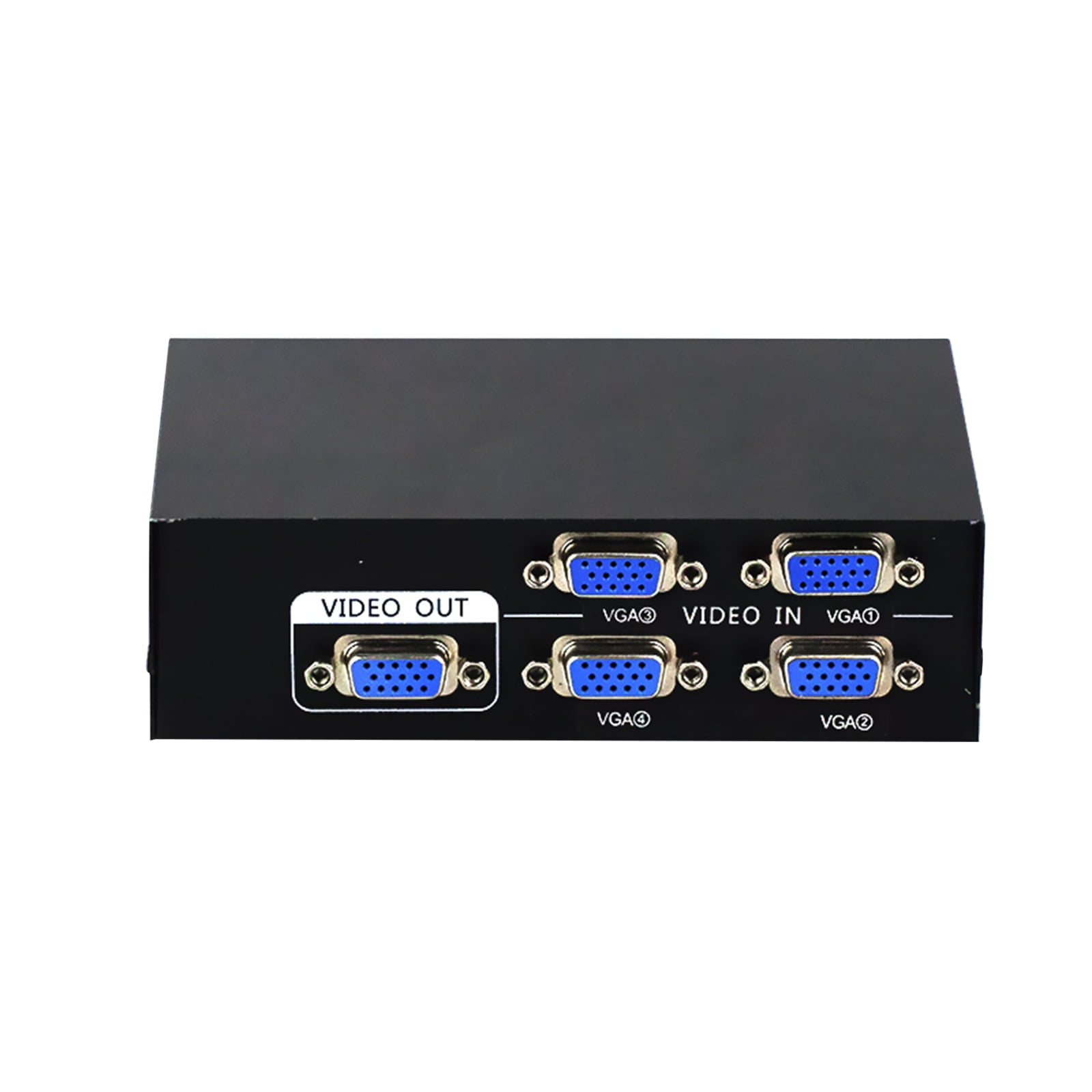 4x1 VGA Switch 4 Port VGA Switch Video Selector Switcher Box 4 In 1 Out ...