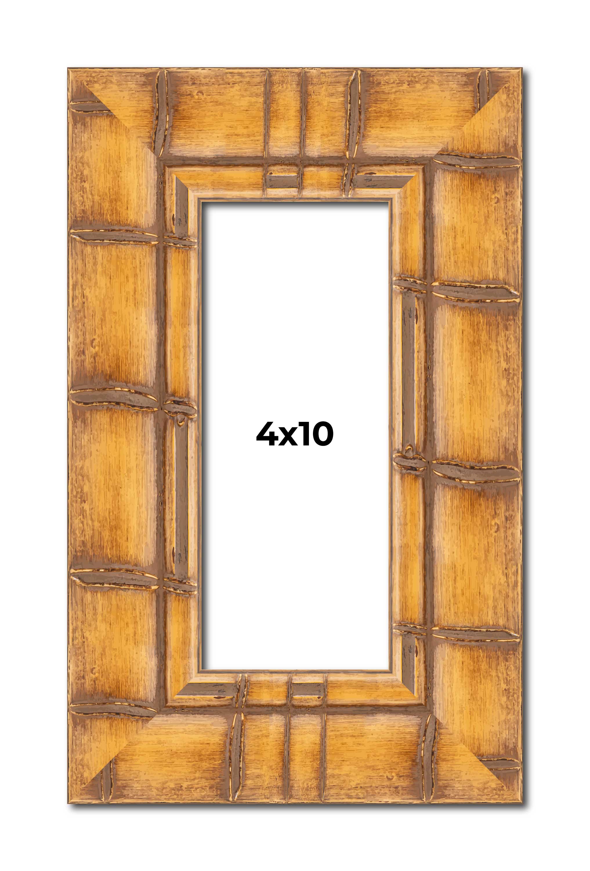 4x10 In Frame Beige Real Wood Picture Frame Width 3 inches | Interior ...