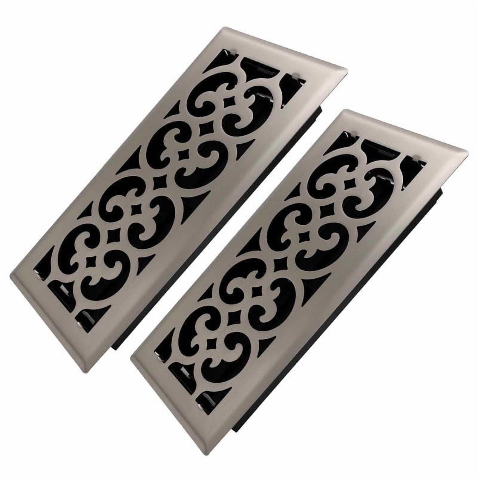 4x10 Inches 2 Pack Heavy Duty Walkable Floor Register Easy Adjust Air ...