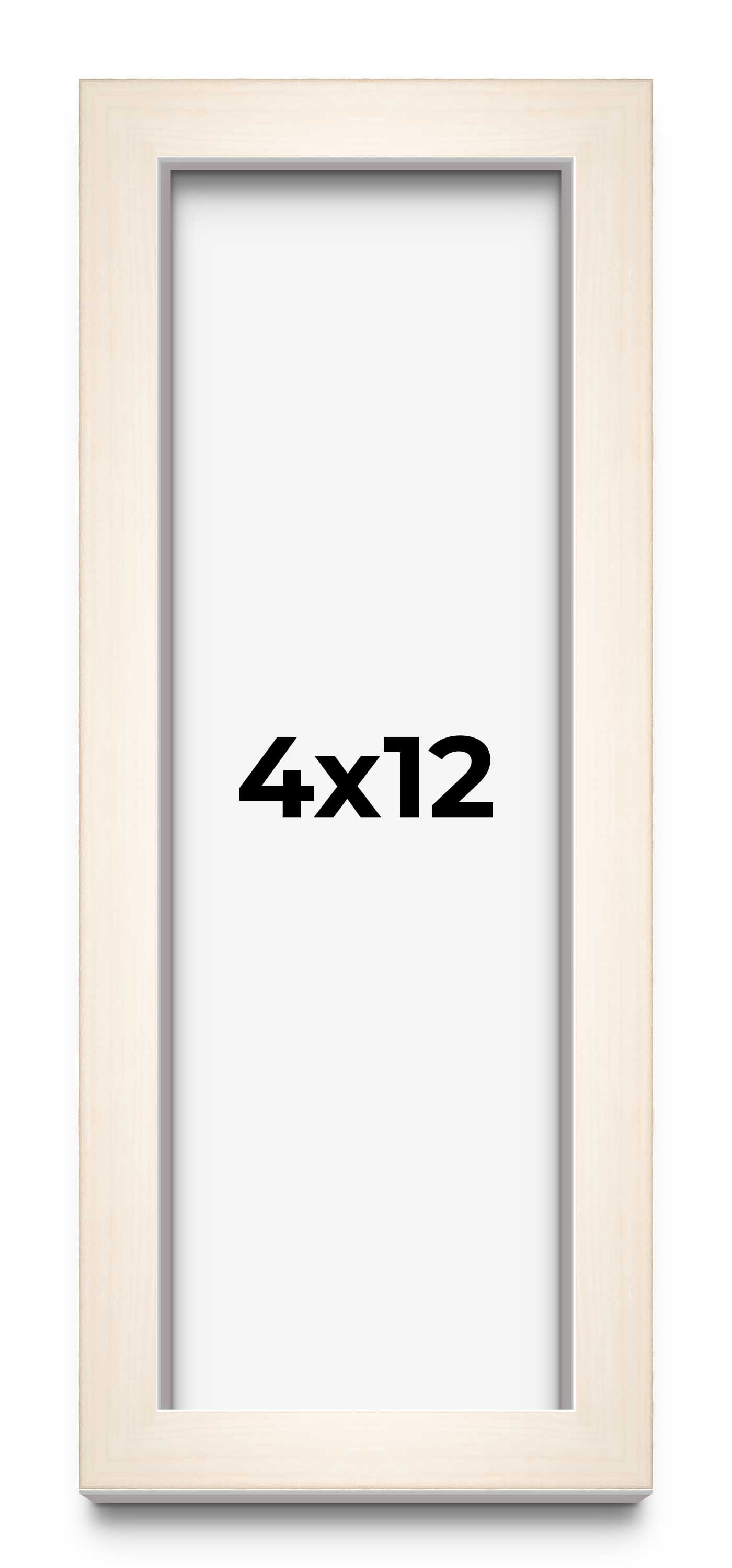 4x12 Frame White Wheat Solid Wood Picture Frame | Moulding Width 0.75 ...