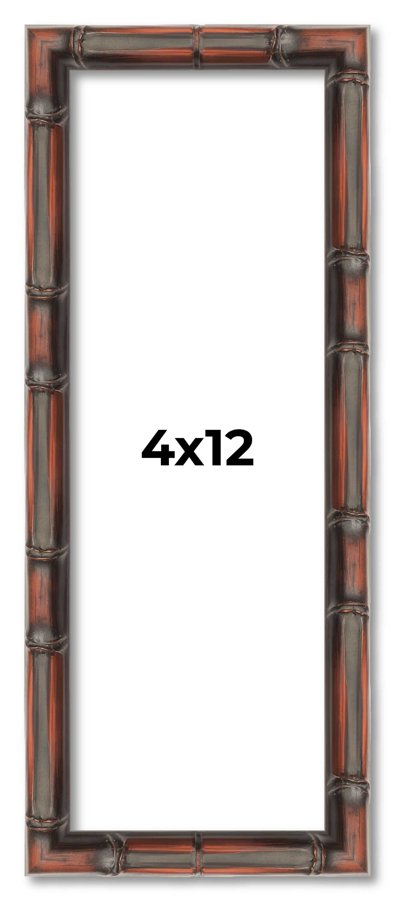 4x12 IN Frame Brown Bamboo with Dark Coffee/Walnut Finish | Solid Wood ...