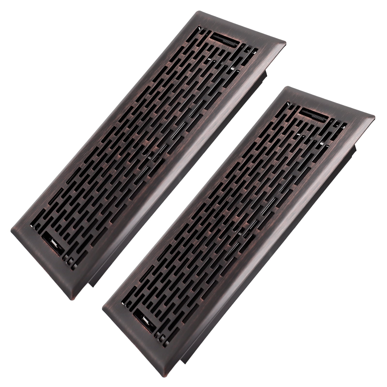 4x12 inches 2-Pack Steel Heavy-Duty Walkable Floor Register with ...