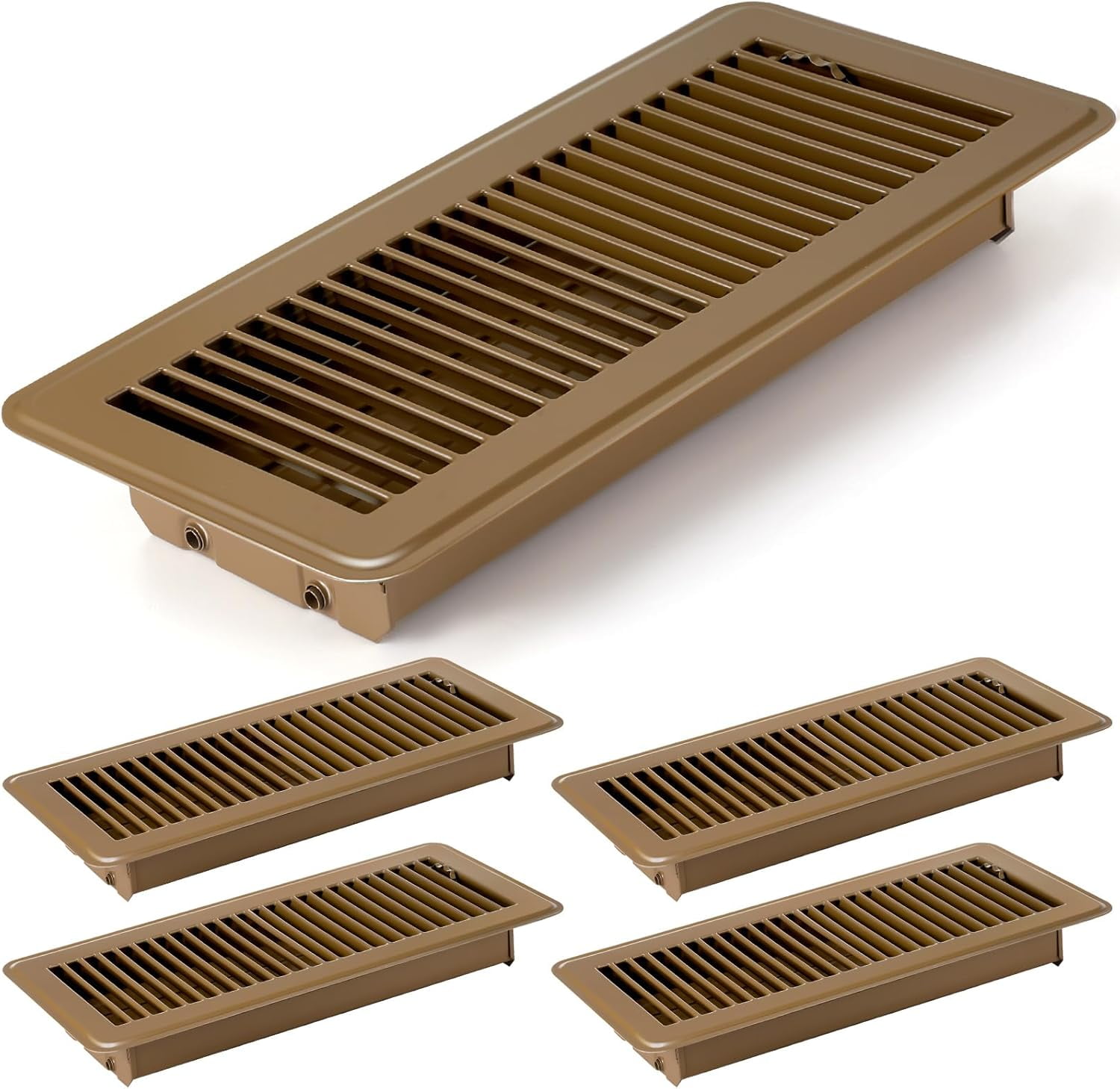 4x12 Inches Floor Vent Covers Heavy Duty Floor Register Easy ...