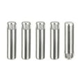 4x14mm 304 Stainless Steel Dowel Pins, 5 Pack Knurled Head Flat End ...