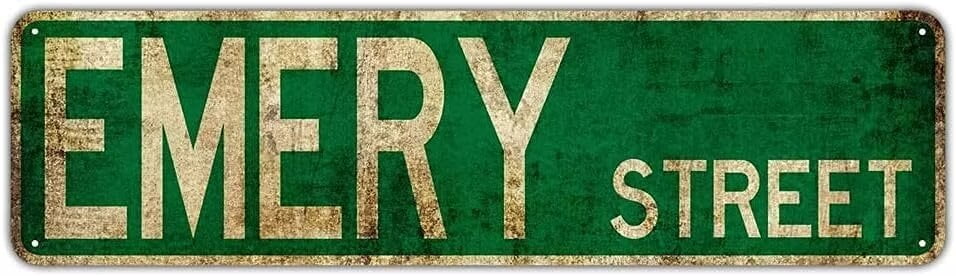 4x16 inches Metal Signs Metal Tin Signs Instagram Style Emery Street ...