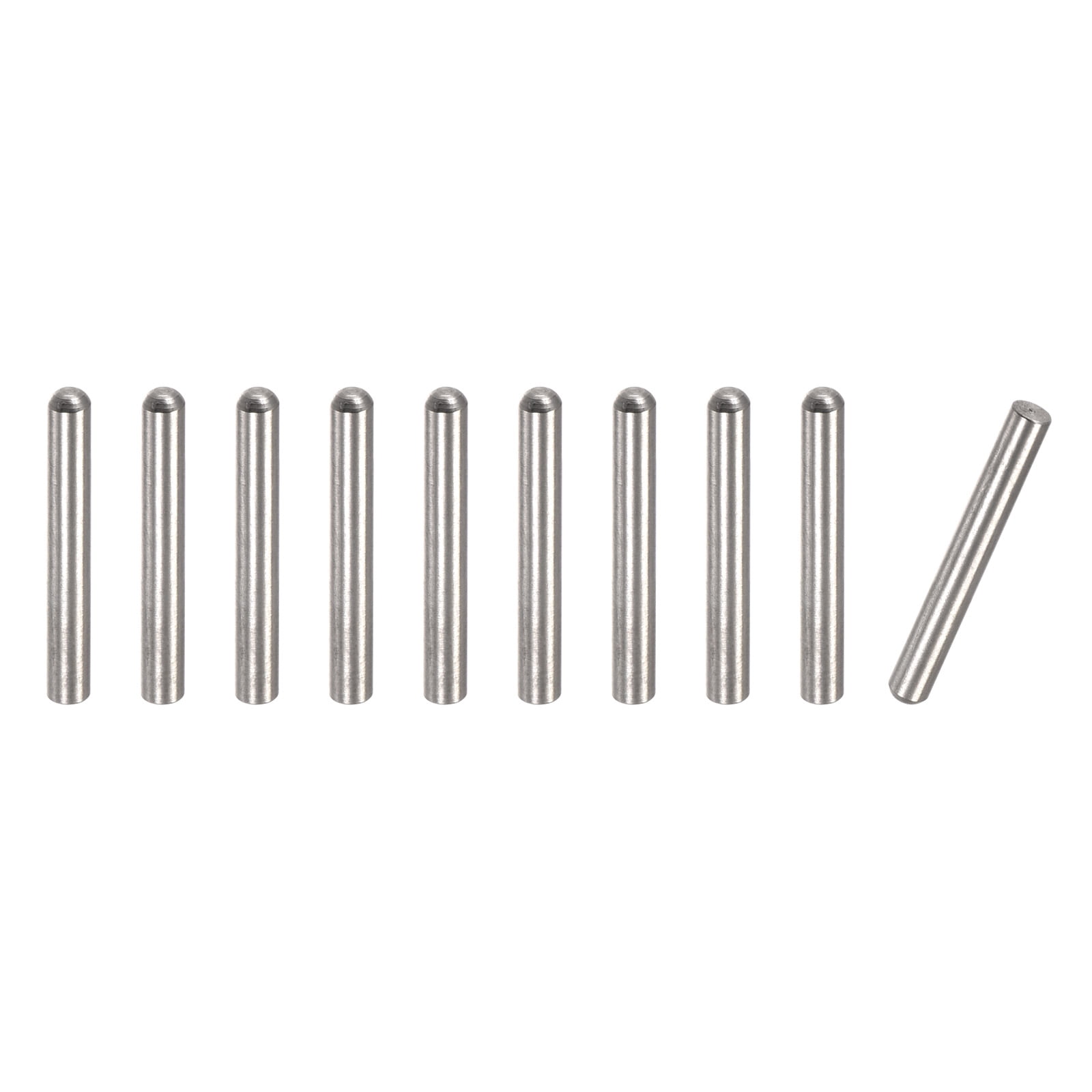 4x18mm Dowel Pins, 10 Pack Round Head Flat Chamfered End Dowel Pin ...