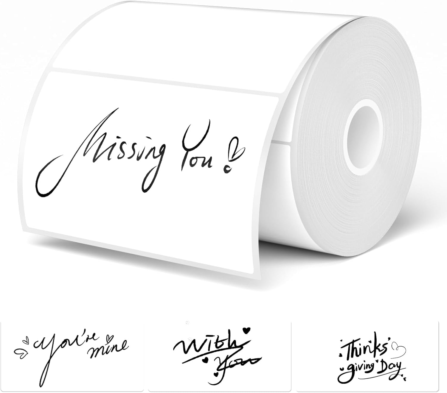 4x2 Inch Thermal Labels White, Direct Thermal Printer Labels for ...