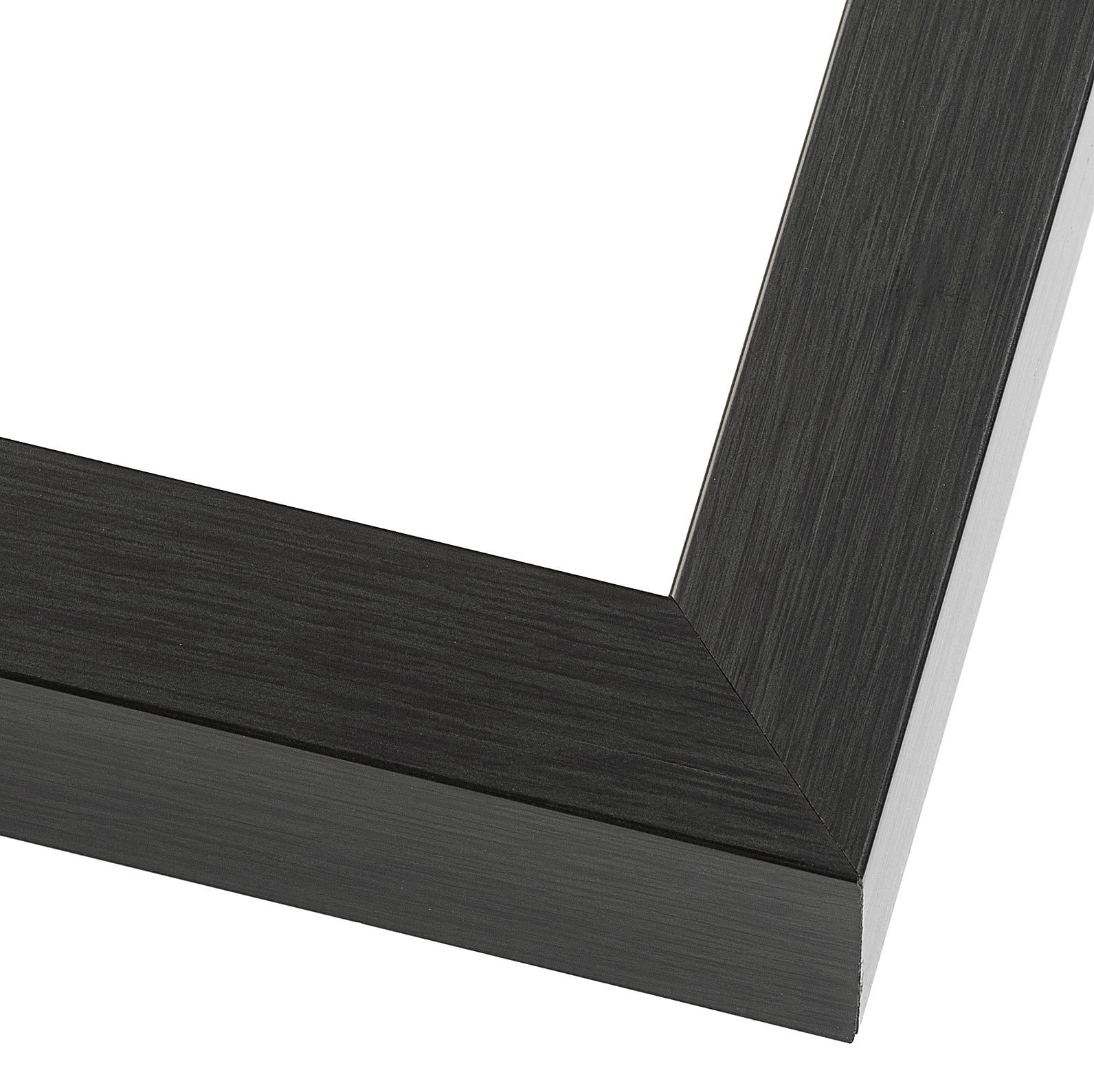 4x20 In - 4 x 20 Charcoal Flat Solid Wood Frame with UV Framer's ...