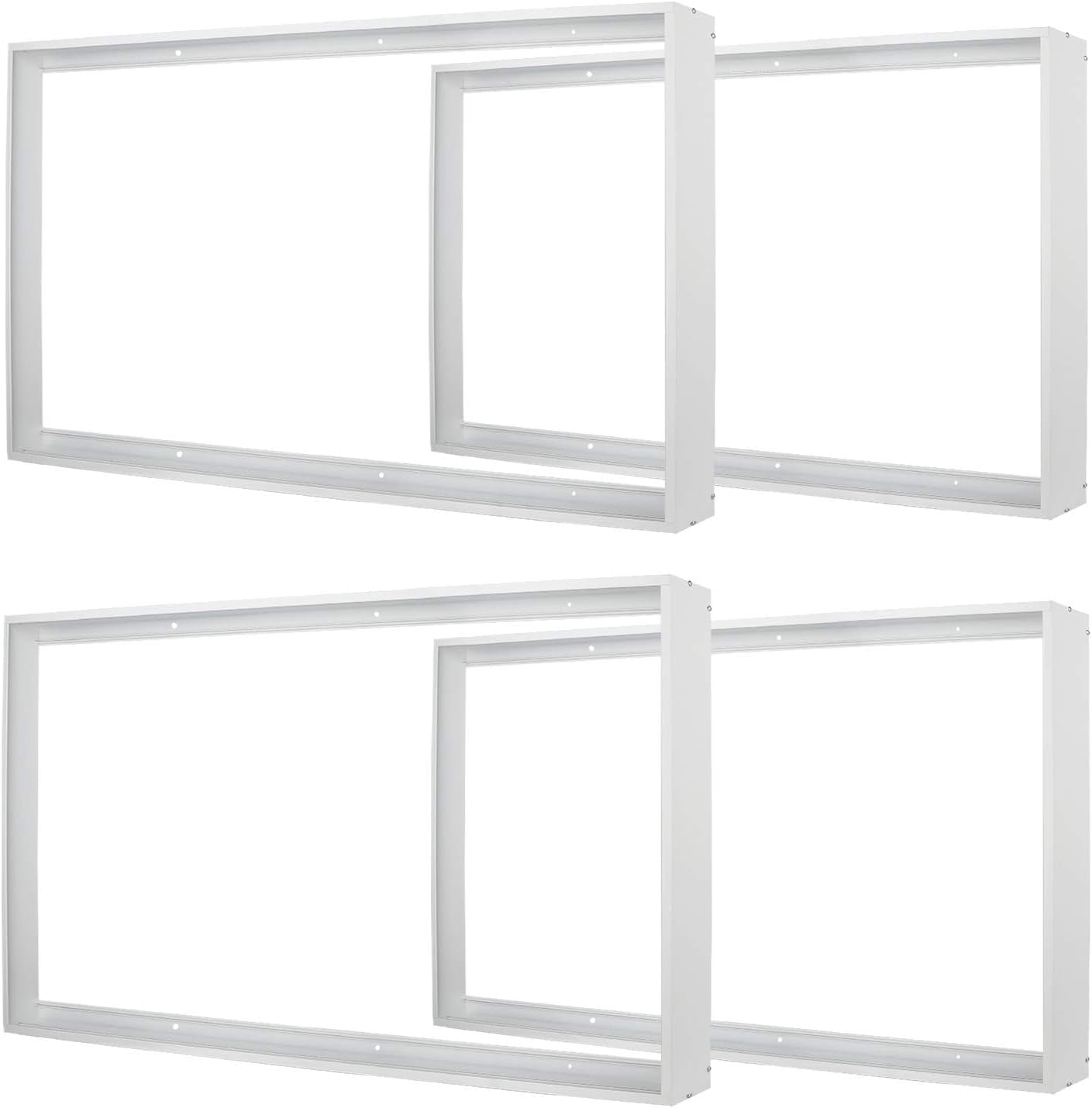 4x2FT Surface Mount Kit, 4 Set Aluminium Surface Mounting Bracket Kit ...
