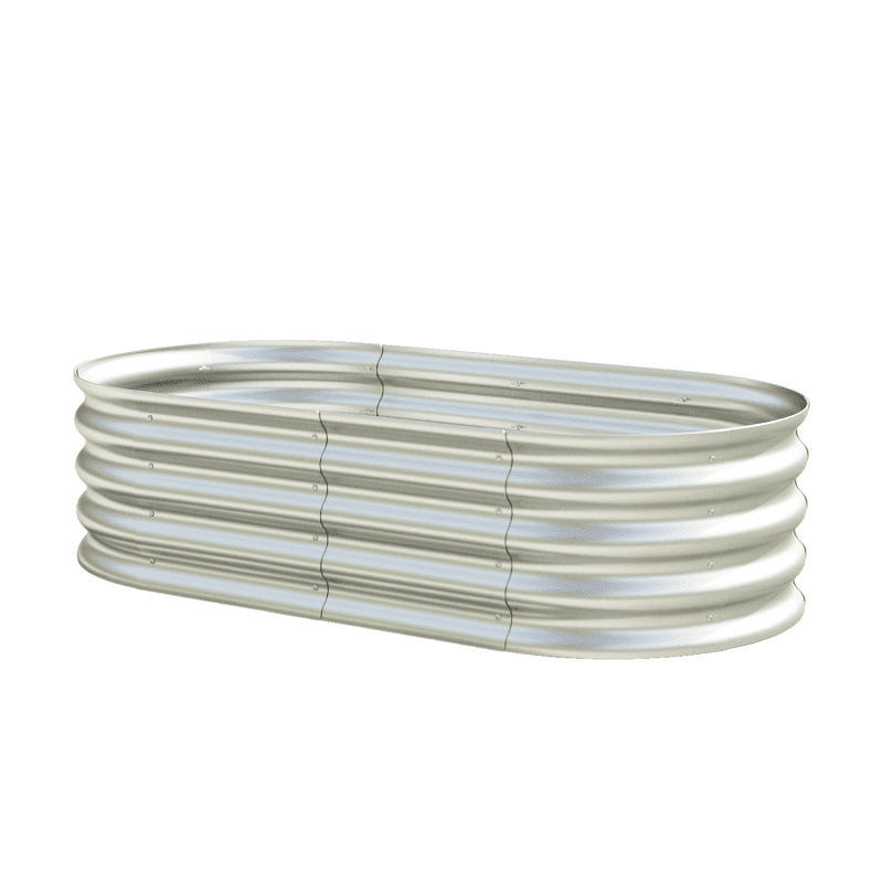 4x2x1ft Raised Garden Bed Kit Galvanized Planter Raised Garden Beds For ...