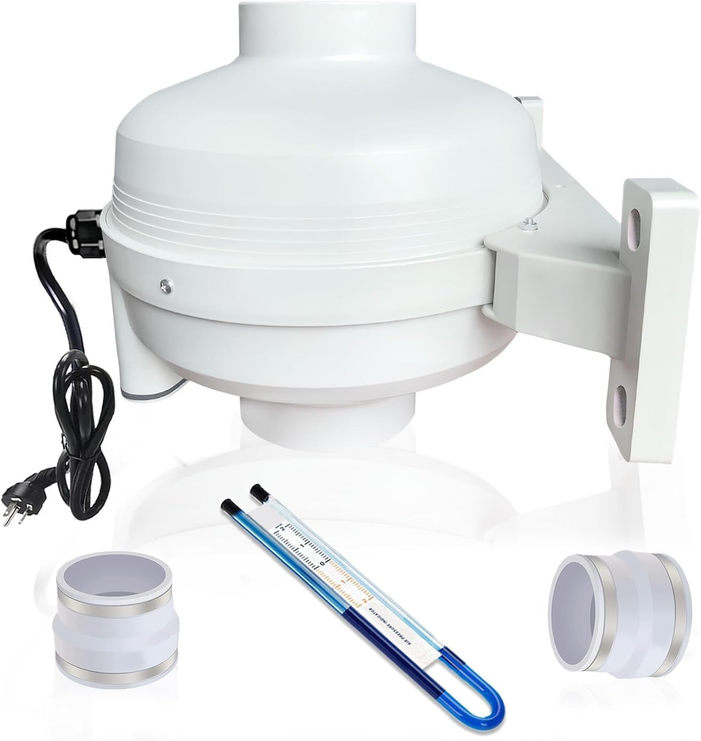 4x3 Inch Radon Mitigation System Kit, Quiet 260CFM Radon Mitigation Fan ...