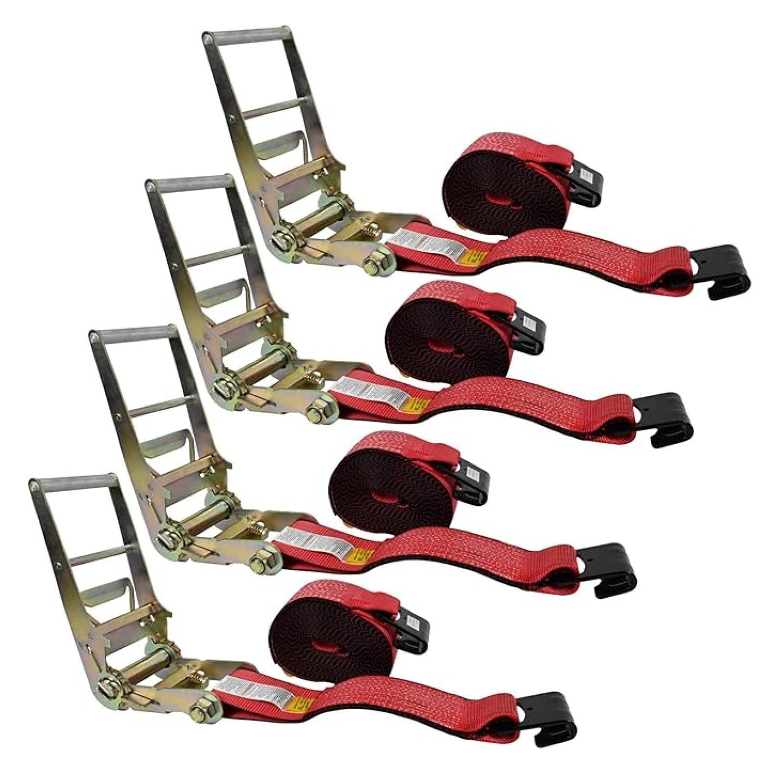 4x30ft Ratchet Straps 4 Pack - Heavy Duty Trailer Tie Down, 5400lbs WLL ...