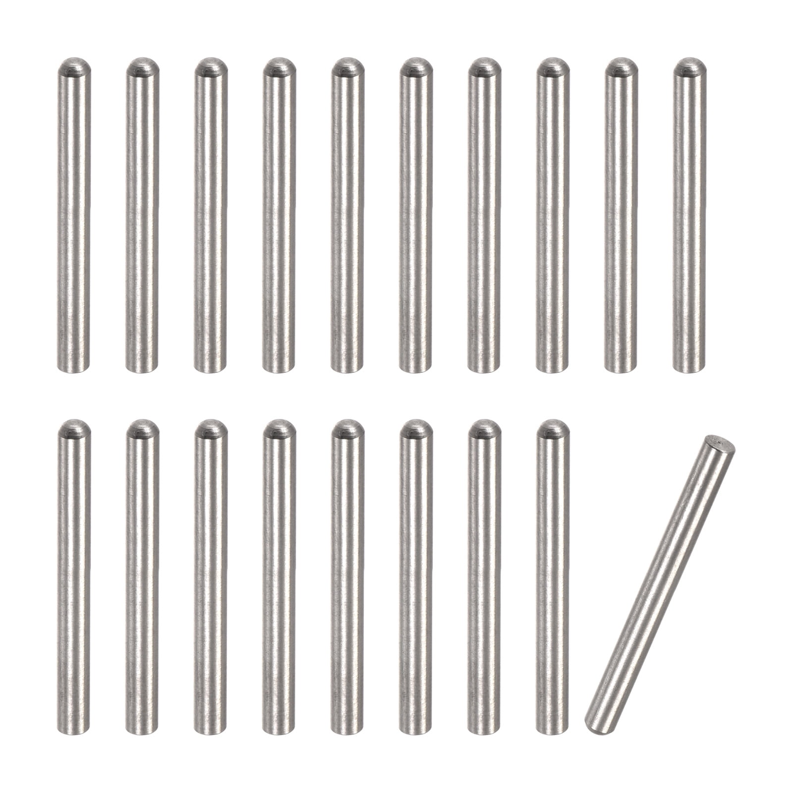 4x30mm Dowel Pins, 20 Pack Round Head Flat Chamfered End Dowel Pin ...