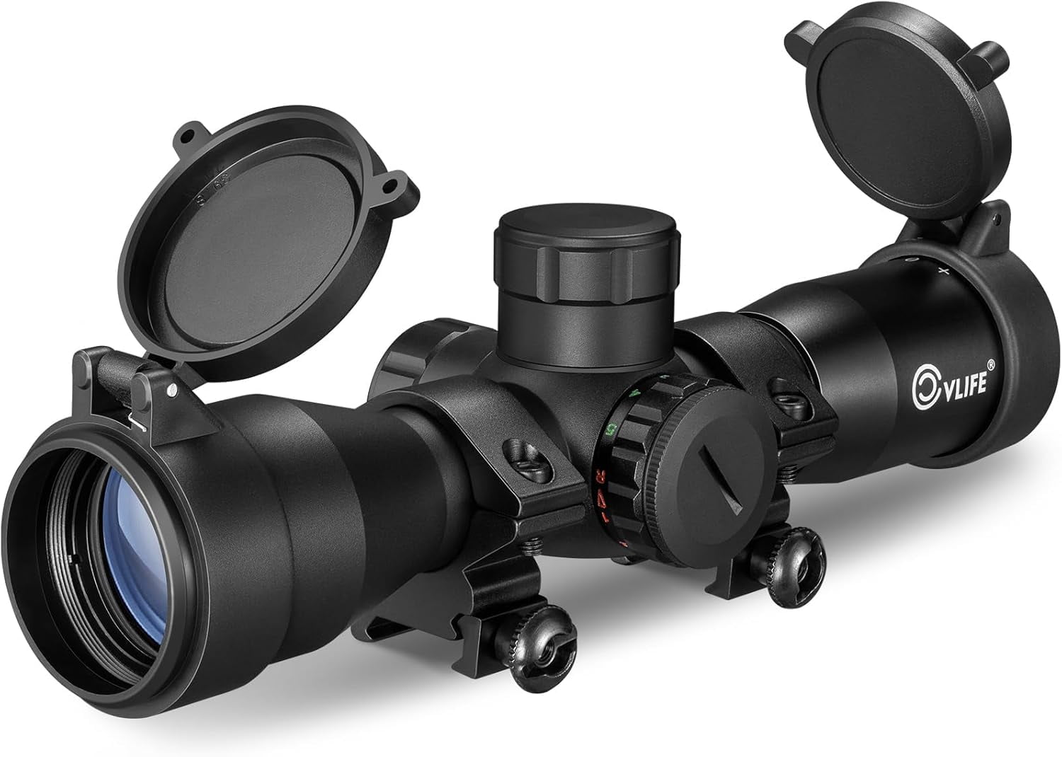 4x32 Crossbow Scope, Red Green Illuminated Compact Crossbow Scopes for ...