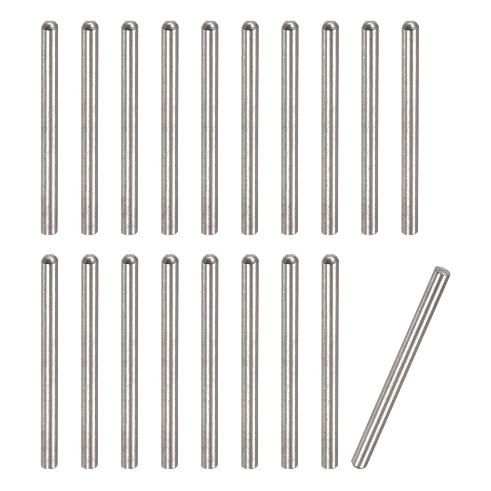 4x35mm Dowel Pins, 20pcs 304 Stainless Steel Round Head Flat Chamfered ...