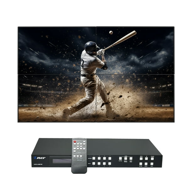 4x4 4k HDMI Matrix - With Video Wall Control, Multiview Functionality ...