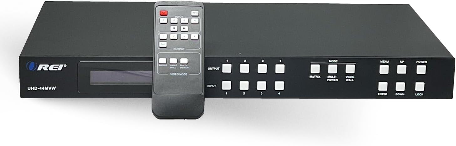 4x4 4k HDMI Matrix - With Video Wall Control, Multiview Functionality ...