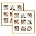 , 4x4 Aluminum Collage Frame, Displays 4 x 4 Pictures With 9 Openings ...