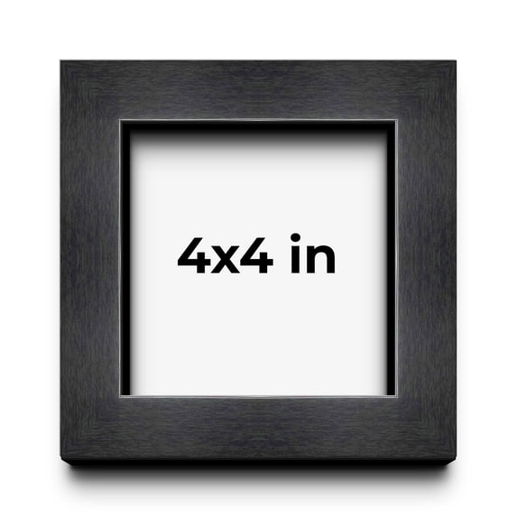 4x4 Black Shadowbox Frame - Interior Size 4x4 by 1 Inches - Made to ...