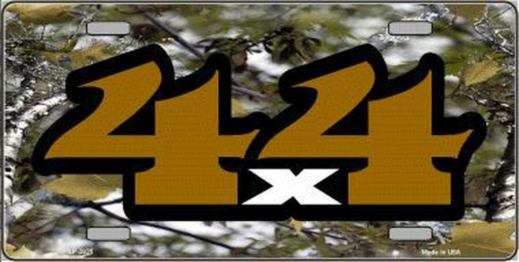 4x4 Camouflage License Plate Style Sign - Walmart.com