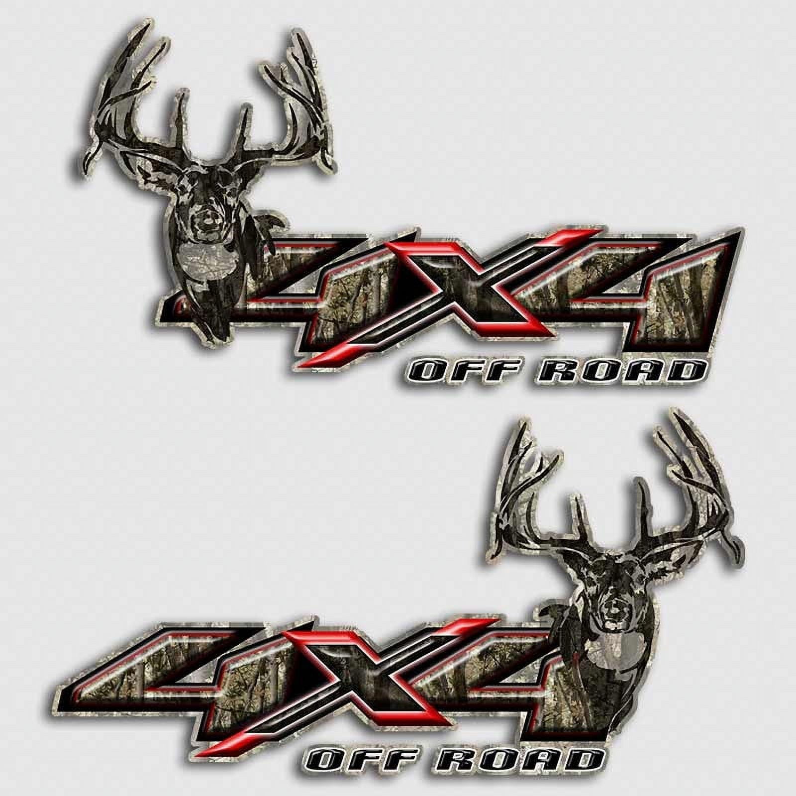 4x4 Camouflage Red "X" Deer Decals - Walmart.com