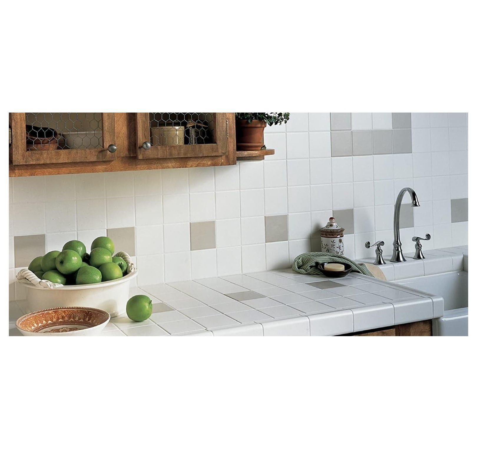 Subway Tile White 4x10 Beveled Shiny Ceramic Backsplash Wall... White Tile
