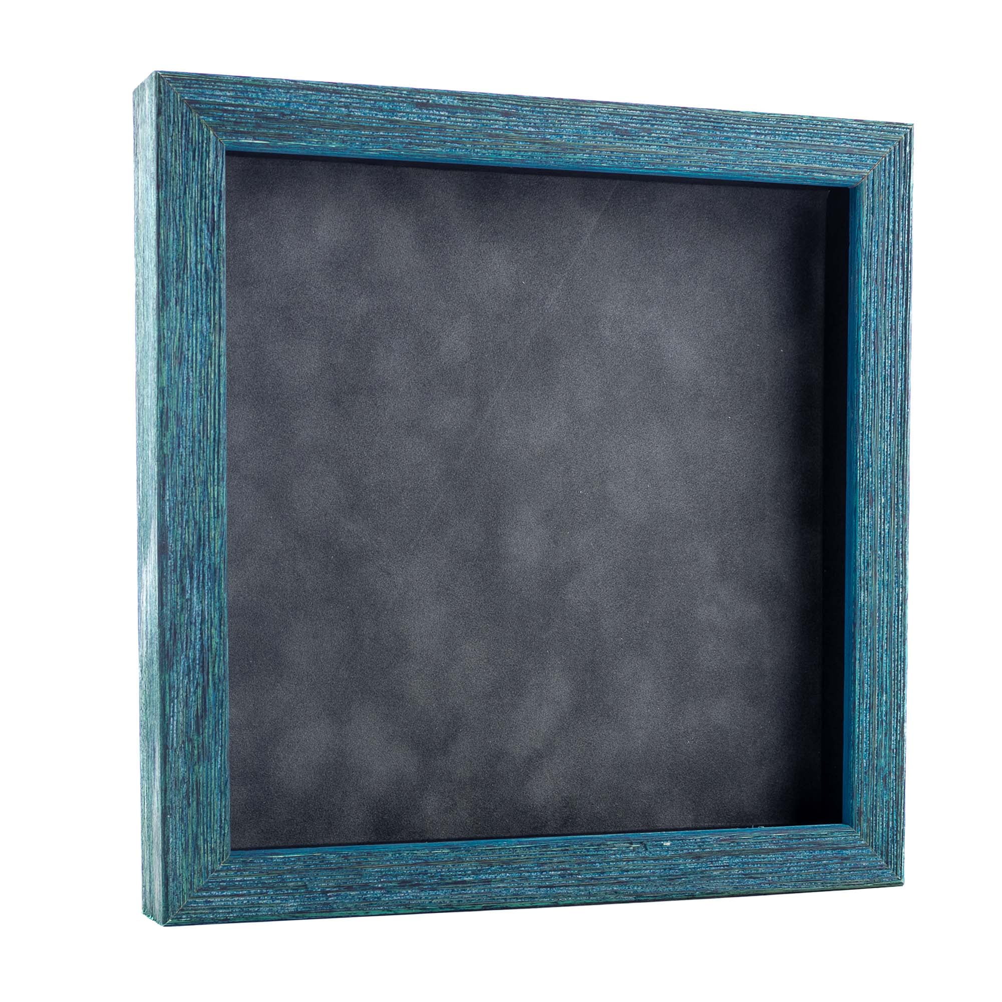 4x4 Distressed Blue Shadowbox Frame - Interior Size 4x4 with 1" Usable ...