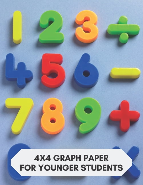 4x4 Graph Paper for Younger Students : Perfect for all school and ...