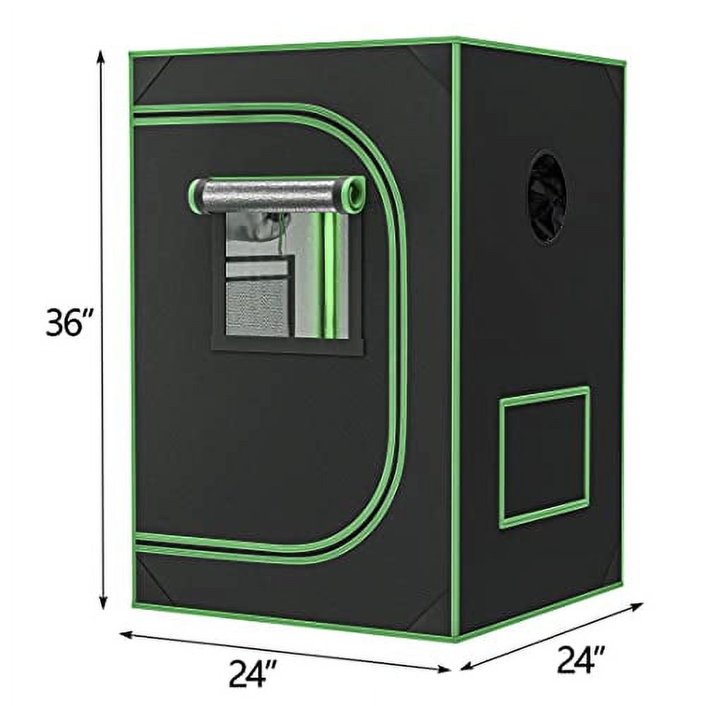 4x4 Grow Tent with Observation Window and Floor Tray, Mylar Hydroponic ...