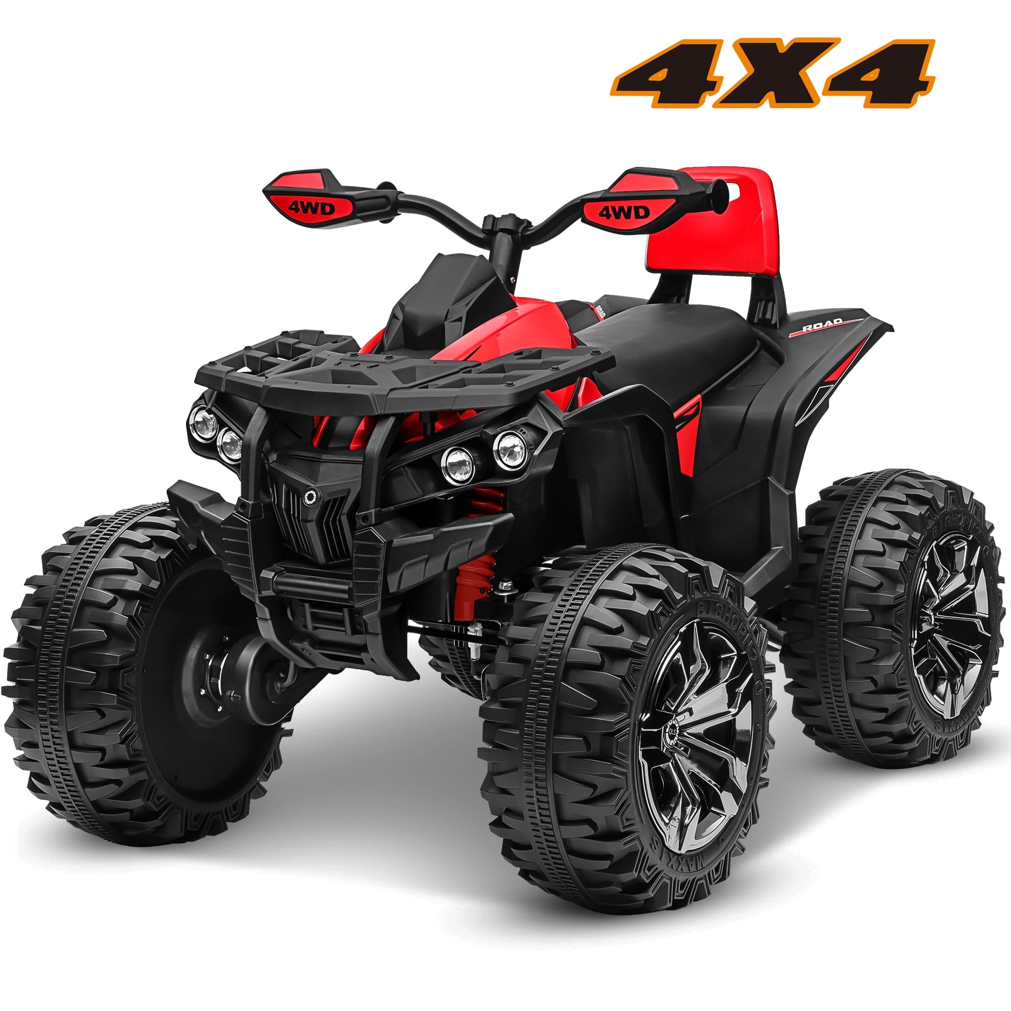 Electric Battery Powered 4x4 Kids Ride on ATV, 2 Seater 24V Quad Car ...