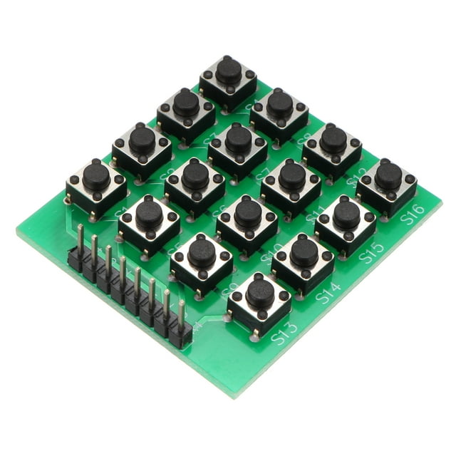 4x4 Matrix 16 Keypad Keyboard Module 16 Button Mcu - Walmart.com