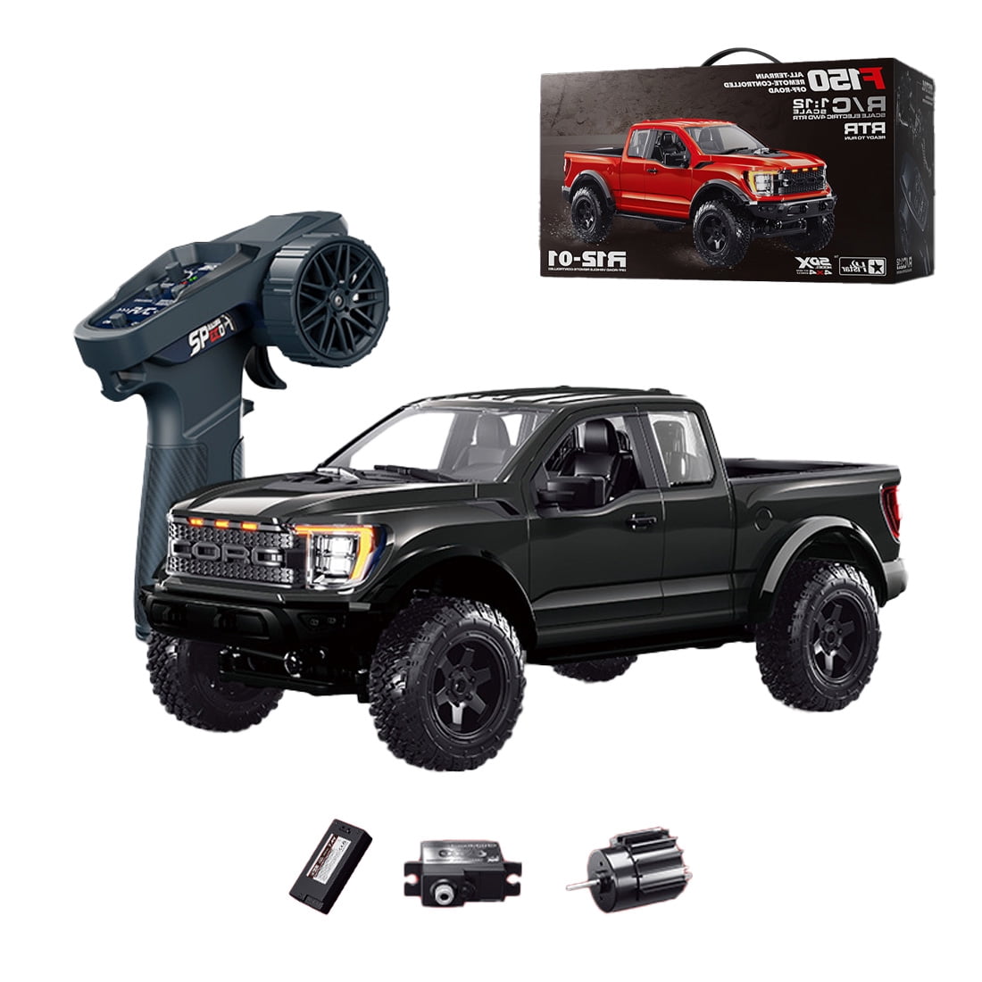 4x4 Off Road RC Car R12-01Q 1:12 Scale F150 Raptor Style All Terrain ...