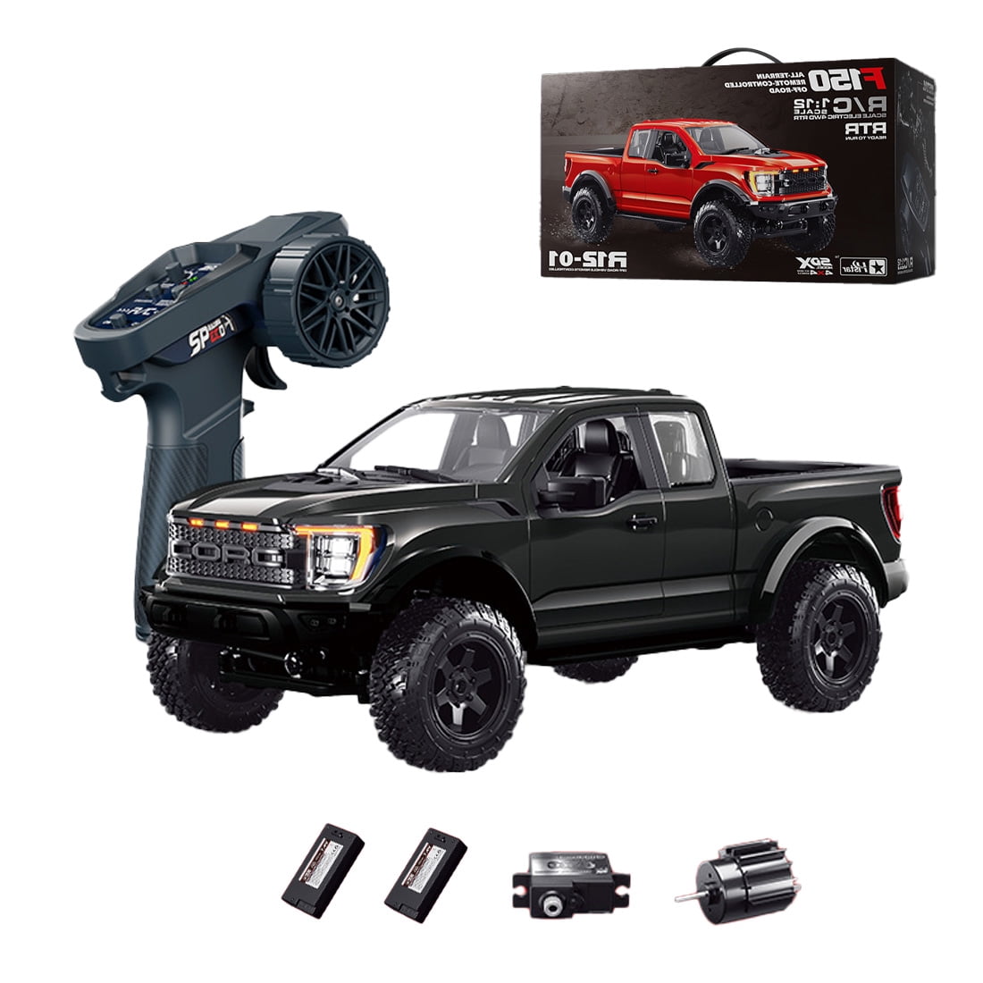 4x4 Off Road RC Car R12-01Q 1:12 Scale F150 Raptor Style All Terrain ...