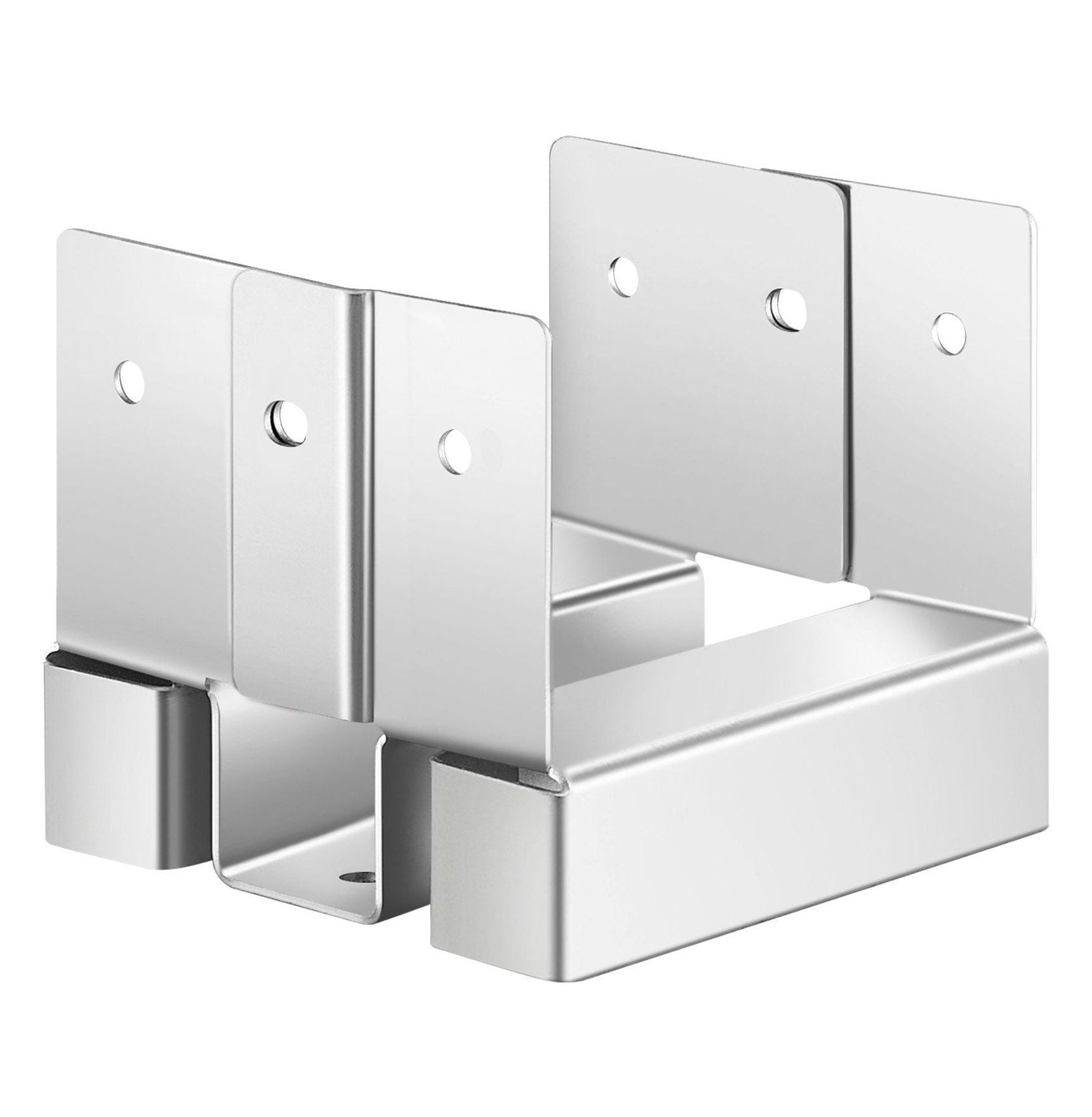 4x4 Post Base 10 Pack, 3.5x3.5in Steel Pergola Post Anchor, 1in ...