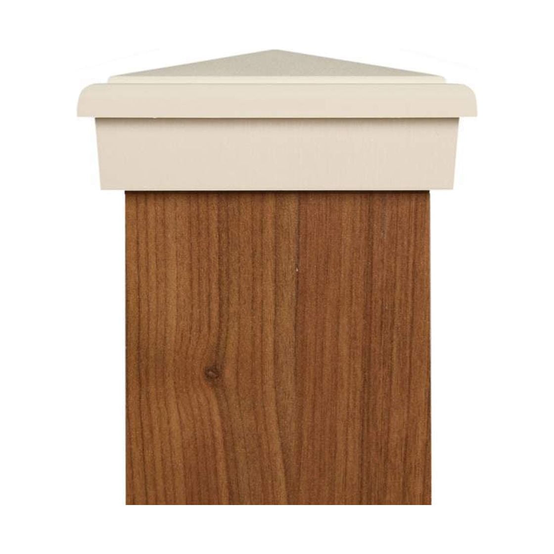 4x4 Post Cap (Nominal) - White Slim Profile Series - Walmart.com